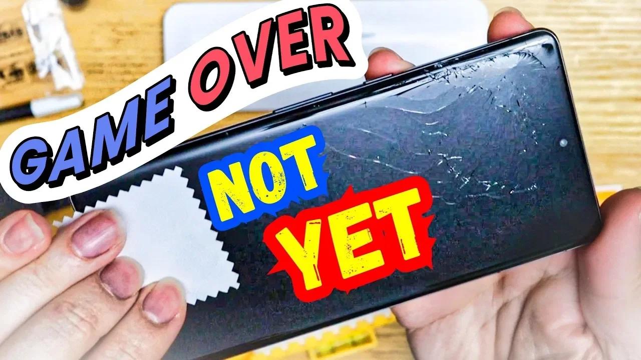 Smashed Phone GLASS ONLY REPAIR Fix on a budget!