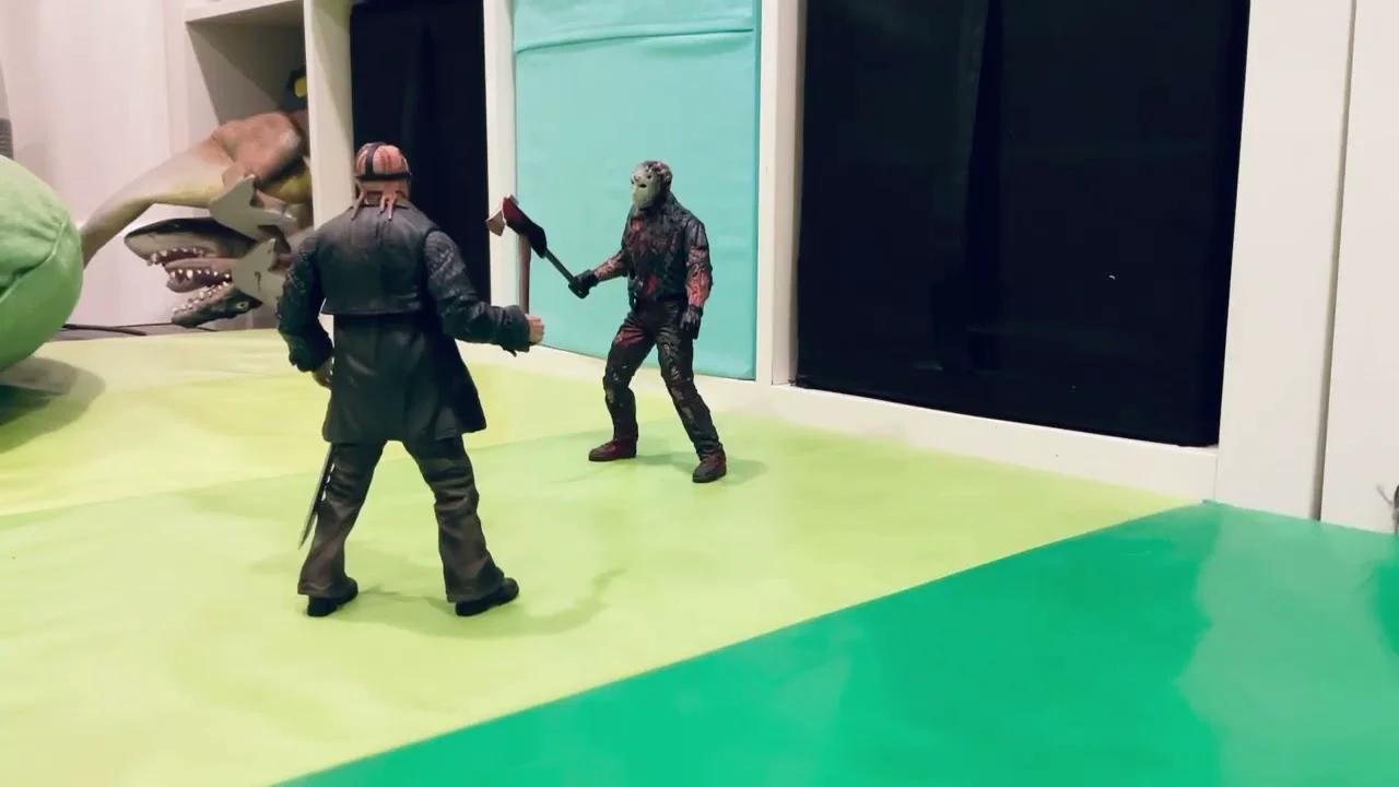 Mezco Fear Jason 2009 Vs Jason goes to hell Mcfarlane (A random video ...