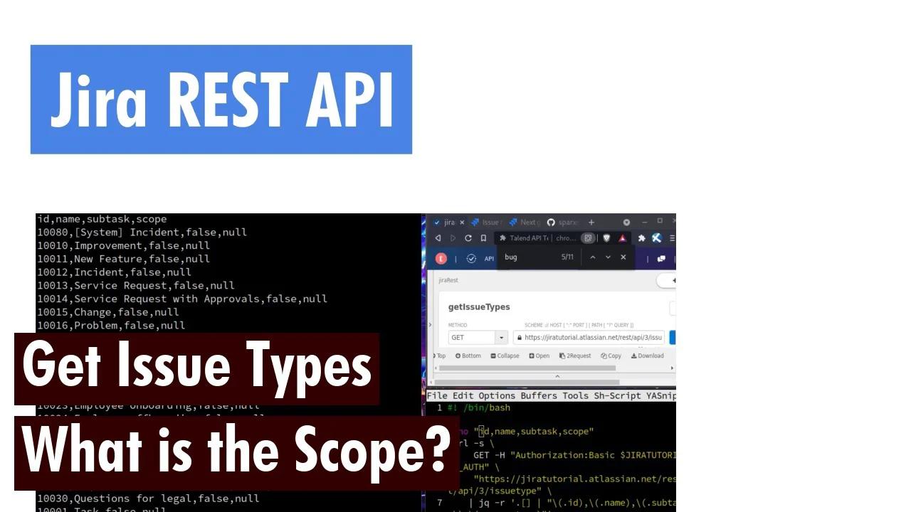 Jira REST API - Get Issue Type list with scope