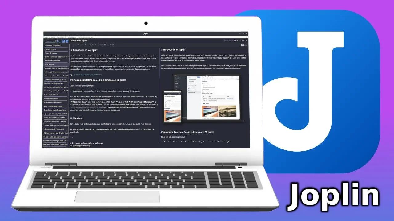 Notion e Obsidian que nada! Aumente sua produtividade com o Joplin - Aprenda a usar o App do zero!