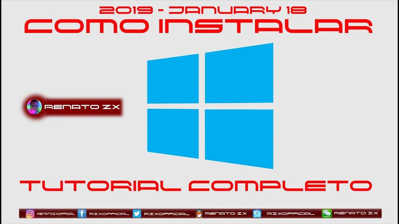 2019 - Como baixar e instalar o Windows 10 em UEFI passo a passo tutorial - January 18