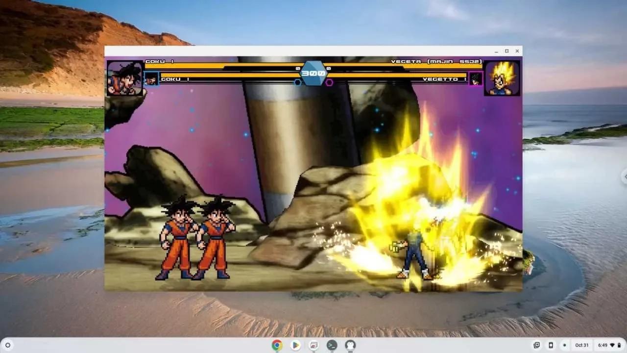 How to install Dragon Ball JUS Edition Ultimate Mugen on a Chromebook