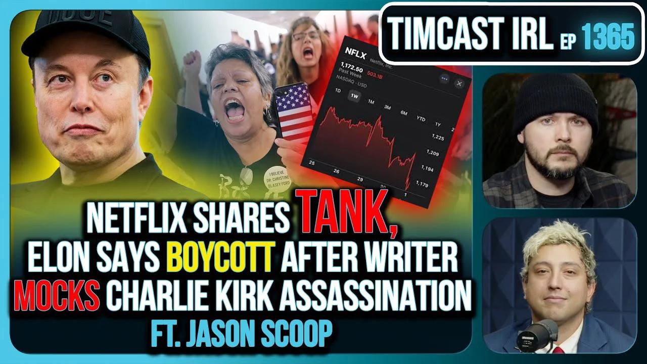 Netflix Shares TANK, Elon Says BOYCOTT After Writer MOCKS Charlie Kirk ...