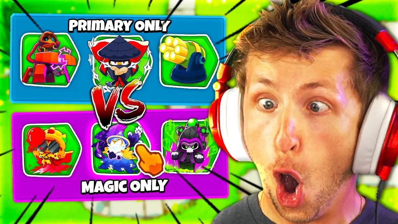 BTD 6 Rogue-Like Mod but its ONLY Primary vs Magic Towers!