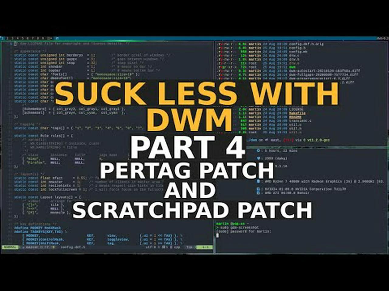 How To Setup Scratchpads In Dwm And More