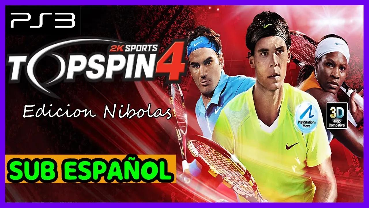 TOP SPIN 4 PS3 PKG (NO HAN) & CARPETA (SUB ESPAÑOL)