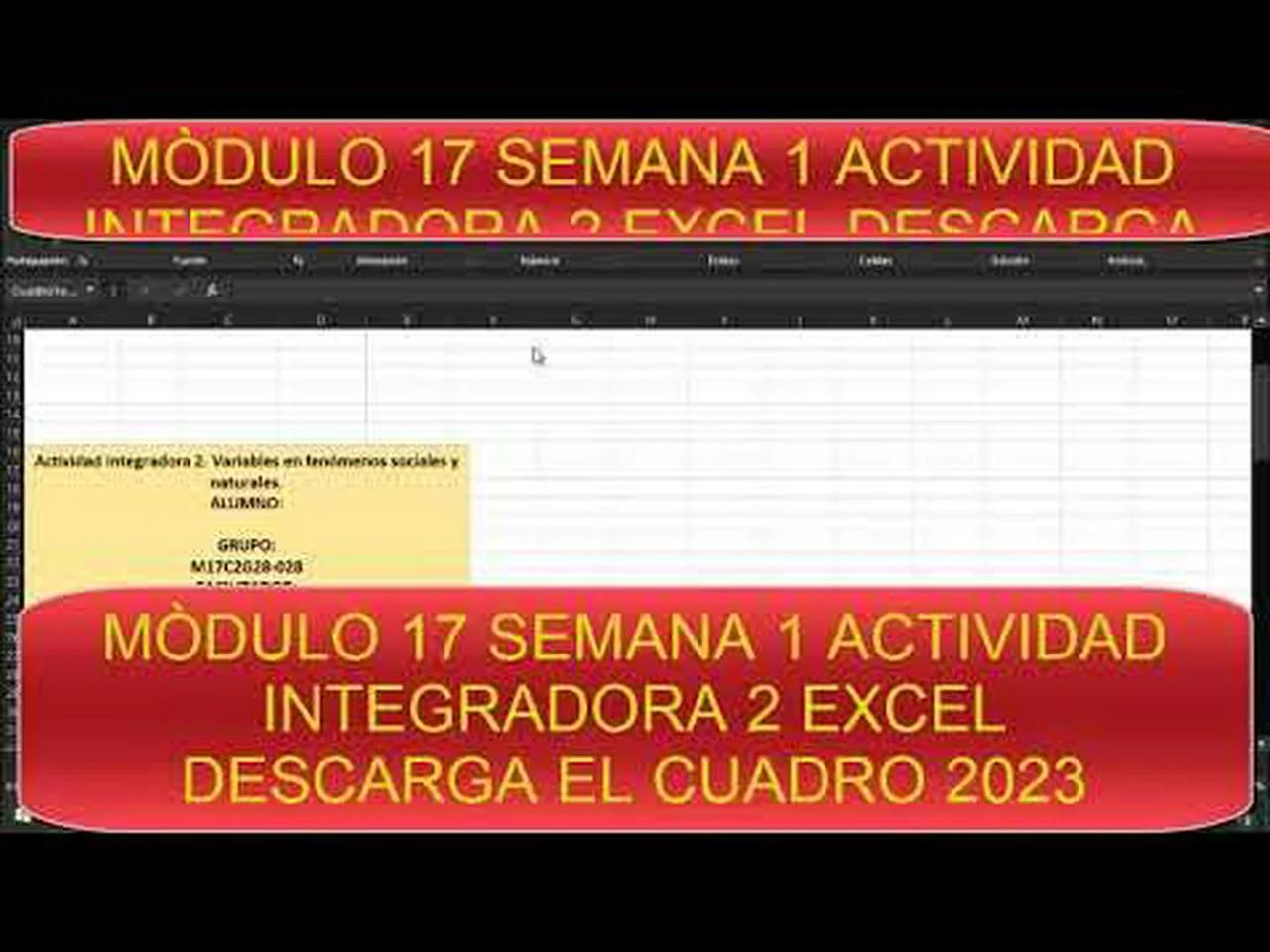 MÒDULO 17 SEMANA 2 ACTIVIDAD INTEGRADORA 2 ACTUALIZADO