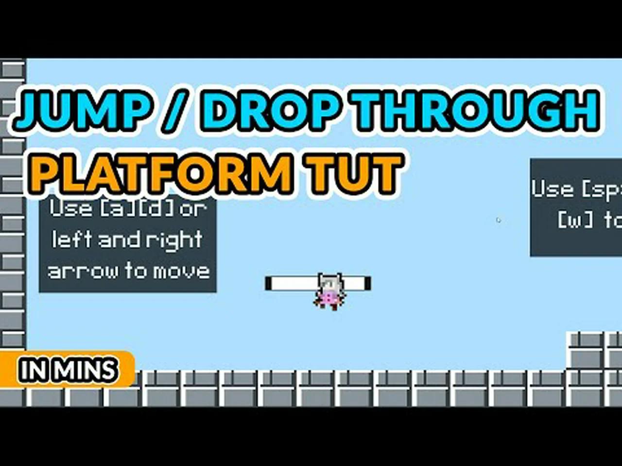 Easy Jump / Drop Through Platform in Godot