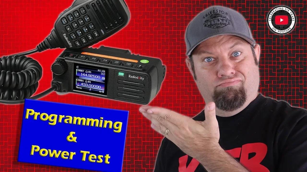 Radioddity DB25-D Programming Software and Codeplug Demo, Power Test