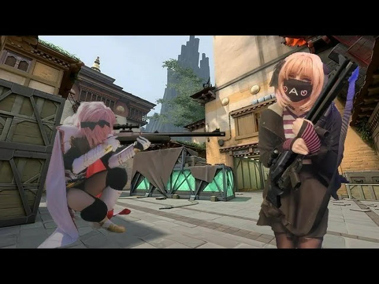 Femboy uses the Outlaw in Valorant
