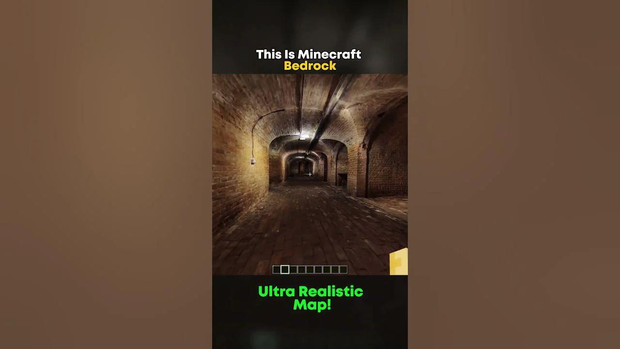 Ultra REALISTIC Map inside Minecraft BEDROCK #shorts
