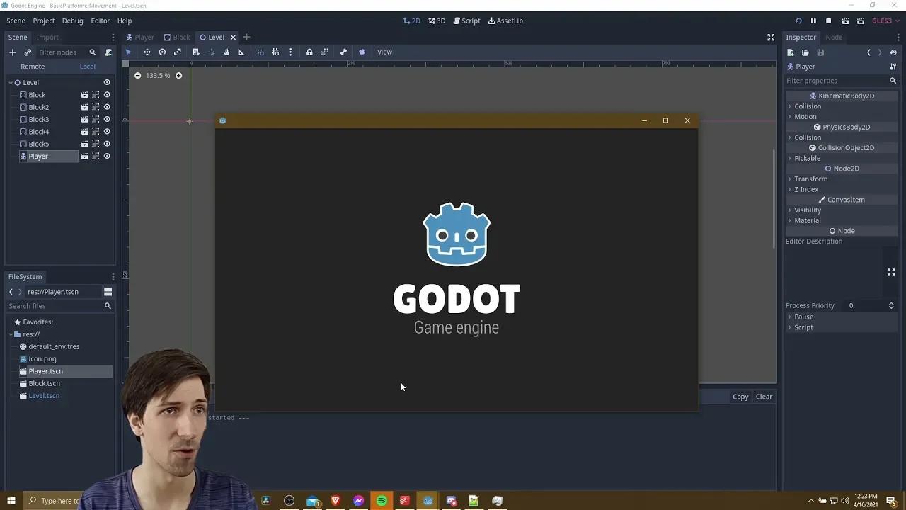 How To Setup Easy Basic Platformer Player Controls In Godot 32