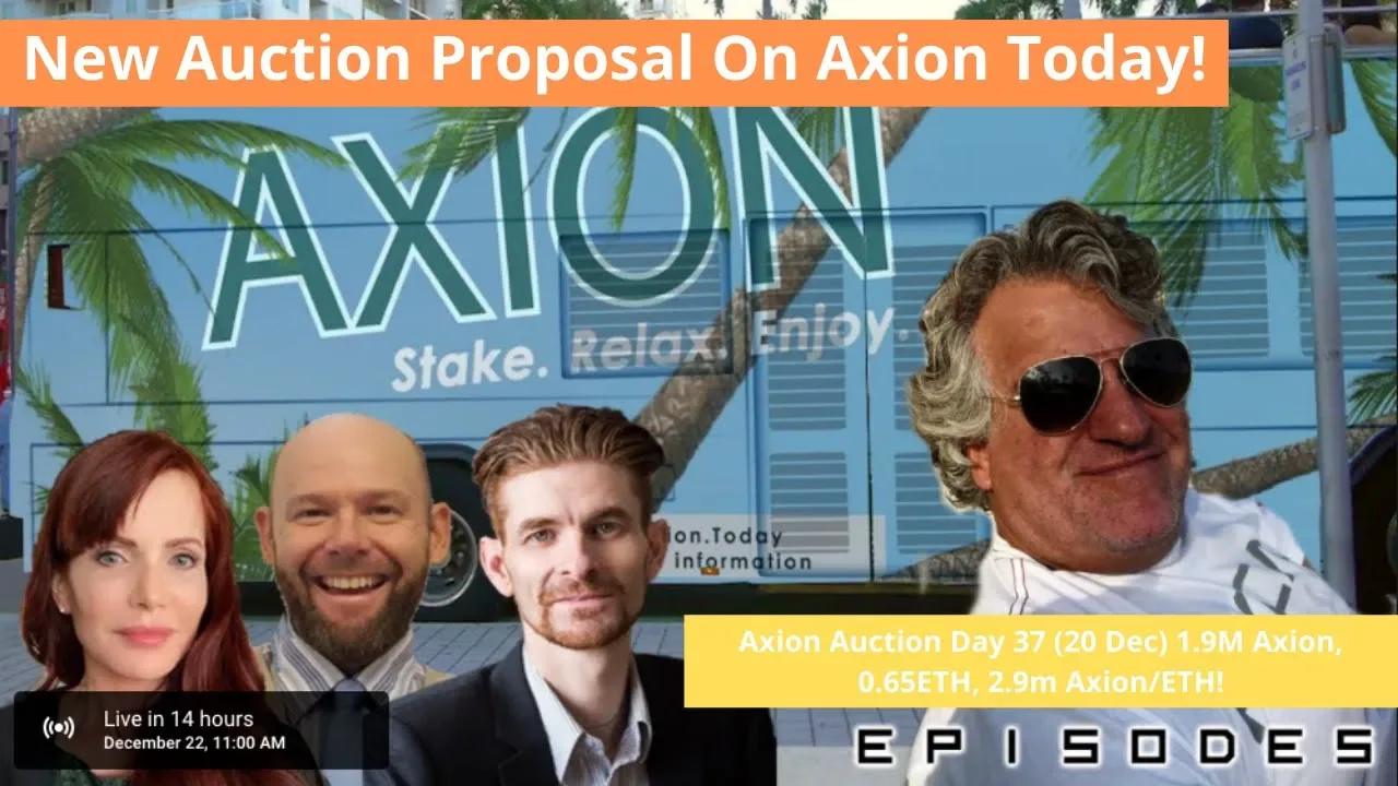 Axion Auction Day 37 (20 Dec) 1.9M Axion, 0.65ETH, 2.9m Axion/ETH! New ...