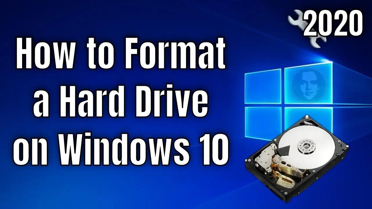 How to Format HDD on Windows 10 - Formatting a Hard Drive for data storage : 2020 Tutorial