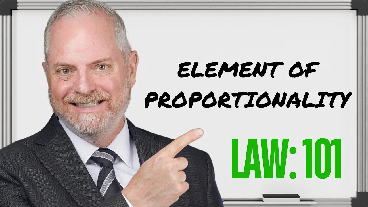 Law 101 | Element of Proportionality | SELF-DEFENSE LAW