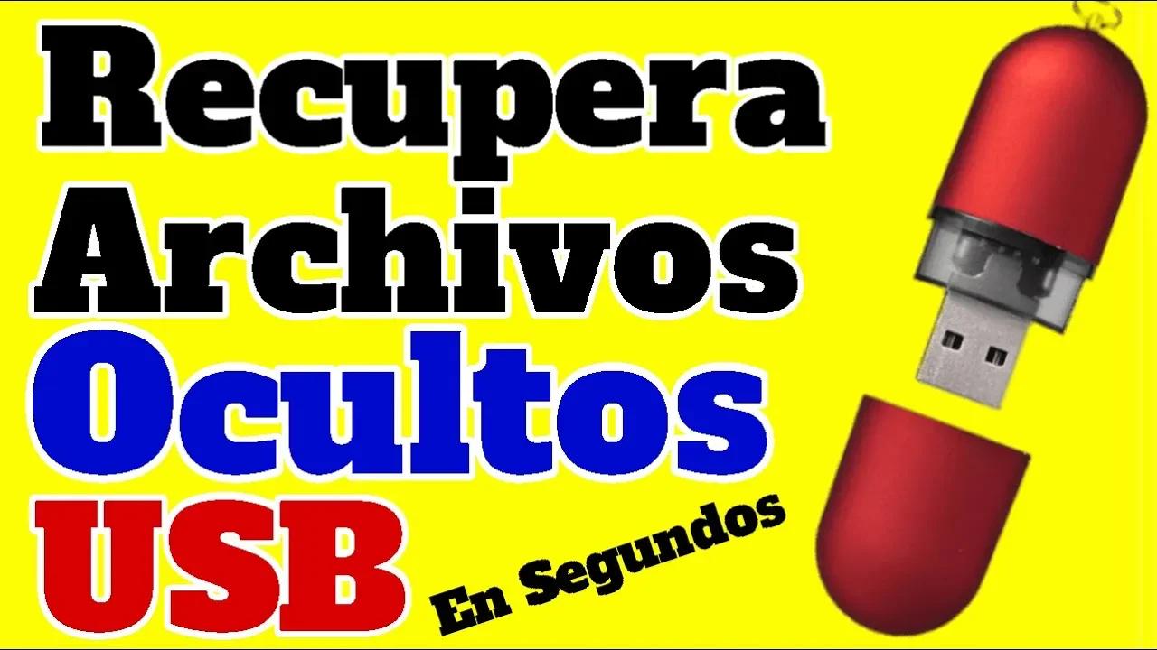 Programa para Recuperar Archivos Ocultos de USB Pendrive Provocado por Virus Tutorial Paso a Paso