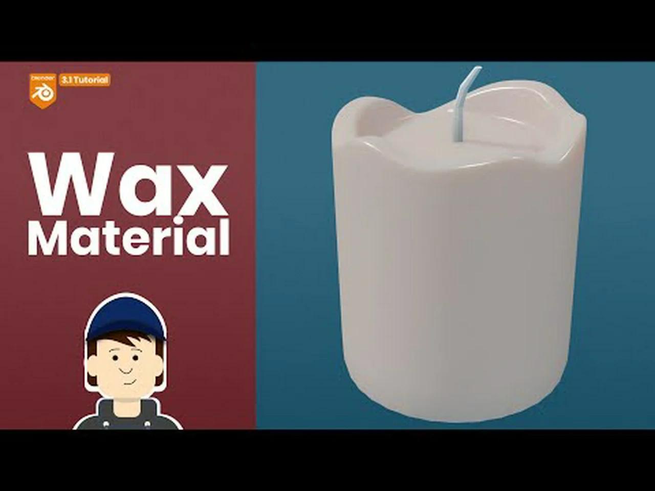 How to make a procedural wax material in Blender [3.1] | Textures and ...