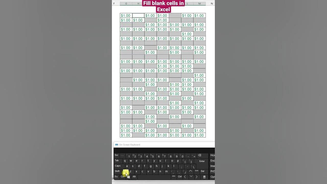 How to fill blank cells in Excel #exceltips #learnexcel #excel #shortcuts #excelshortcut #microsoft