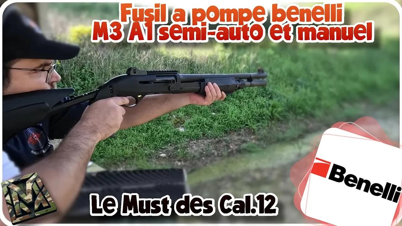 Fusil à pompe Benelli M3 A1 Cal.12/76 semi-auto 47cm ça pulse