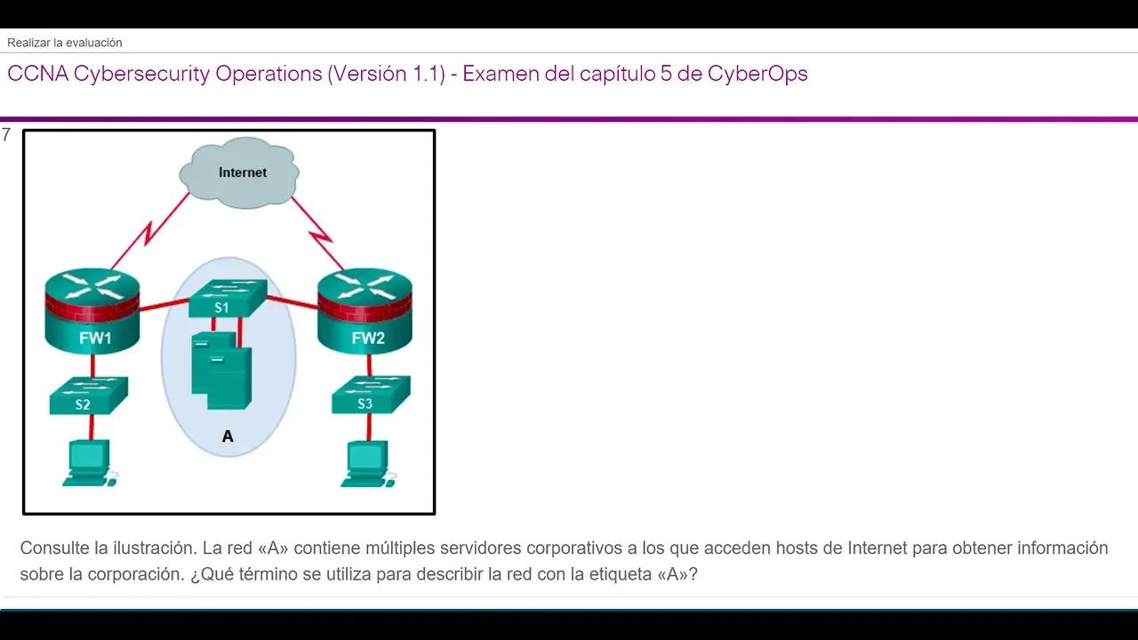 CCNA Cybersecurity Operations (Versión 1.1) - Examen del capitulo 5 de CyberOps [2020] - 100%