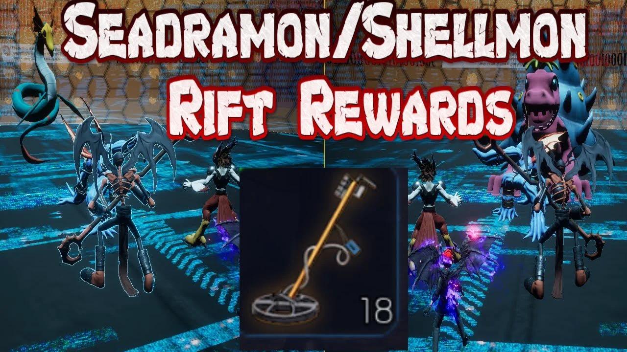 Digimon Super Rumble Seadramon/Shellmon Rifts Of Dragon Eye Lake Drop ...