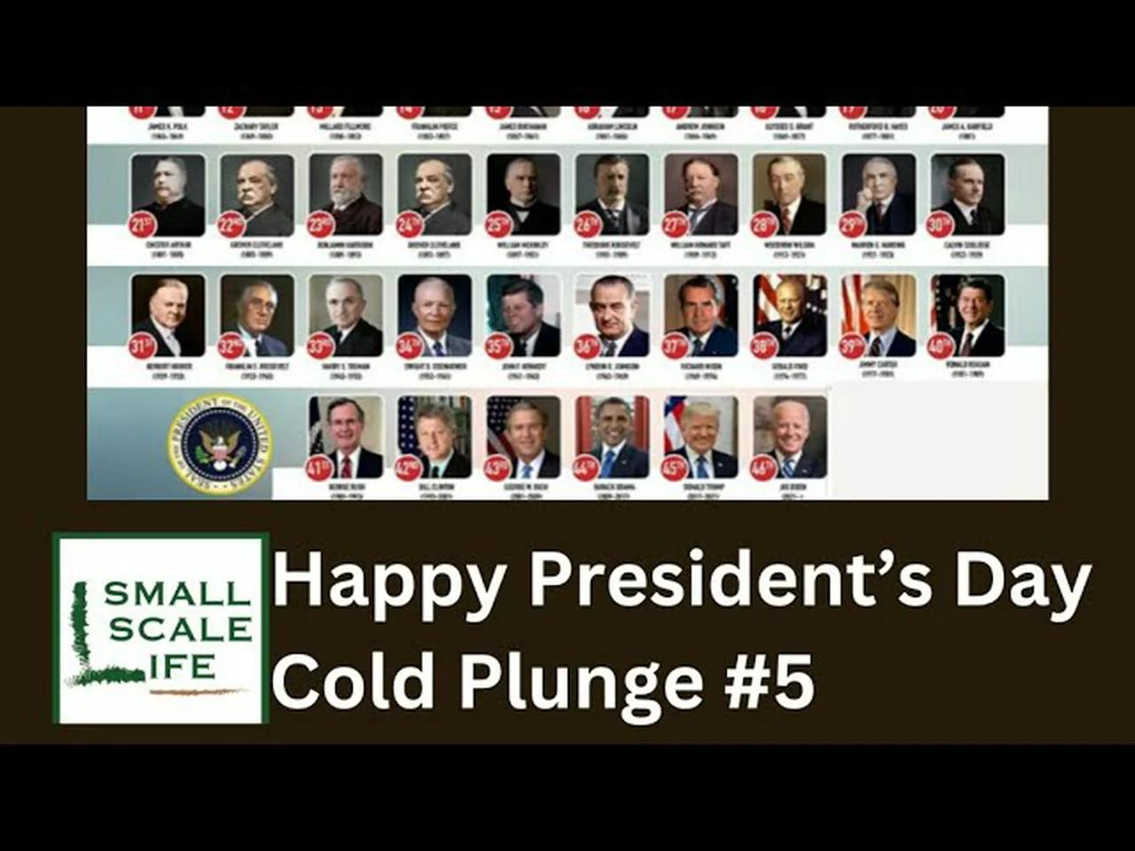 President’s Day Cold Plunge in Wisconsin with @smallscalelife