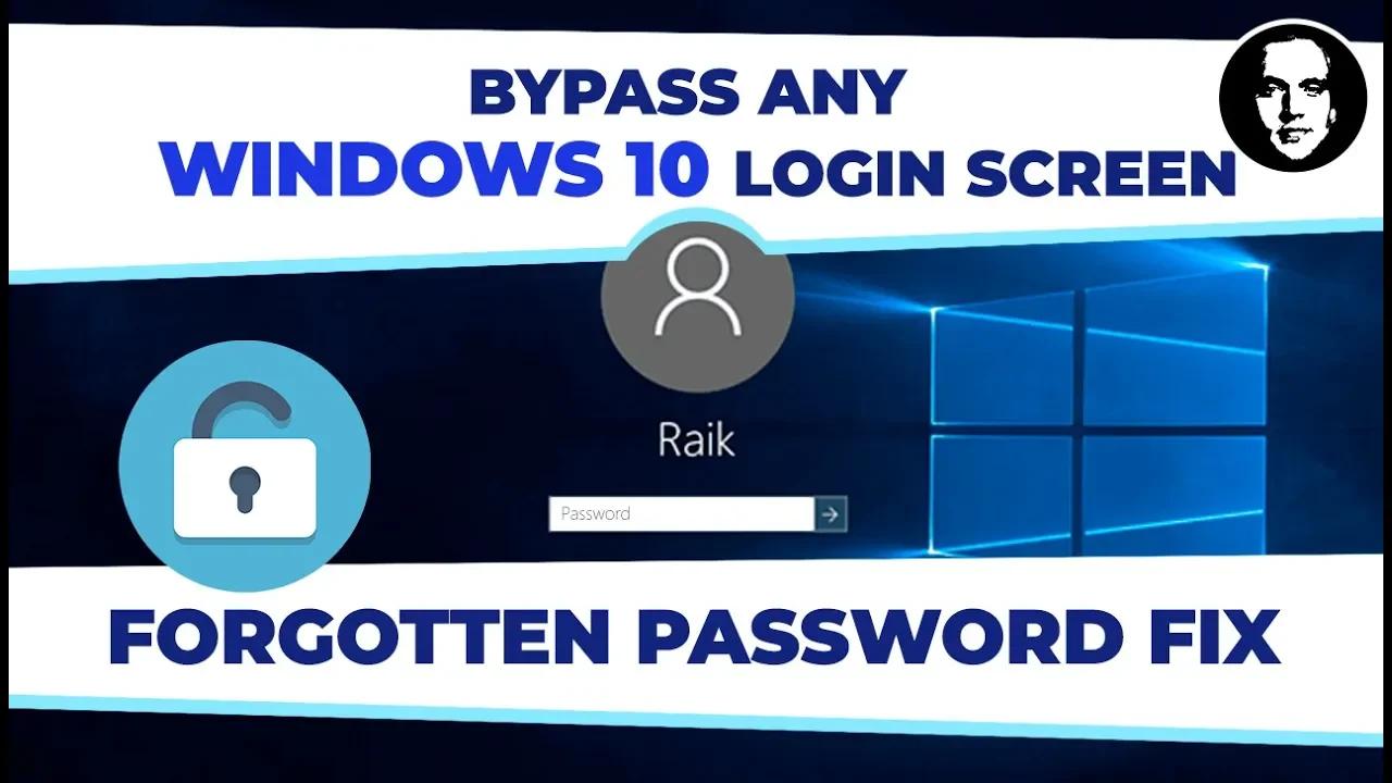 How to Fix Forgotten Windows 10 Password - Bypass Login Screen & Reset Password