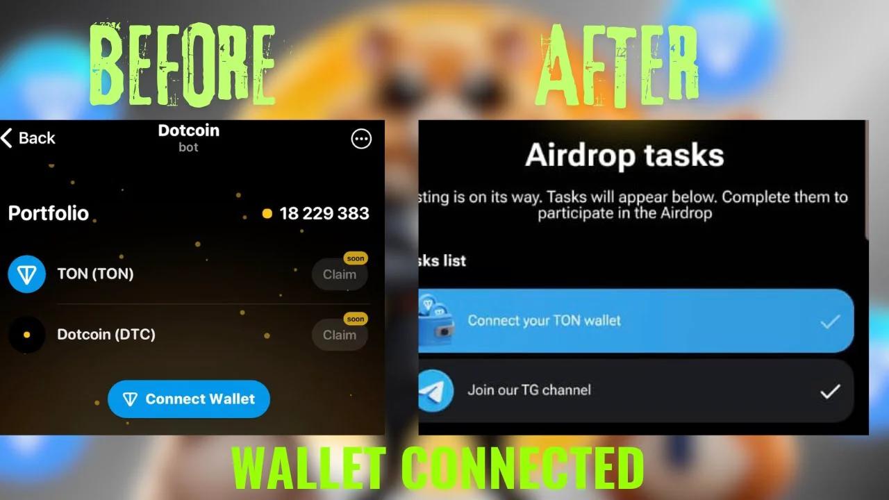 How To Successfully Connect Your TON Wallet To Your DTC(DOTCOIN ...