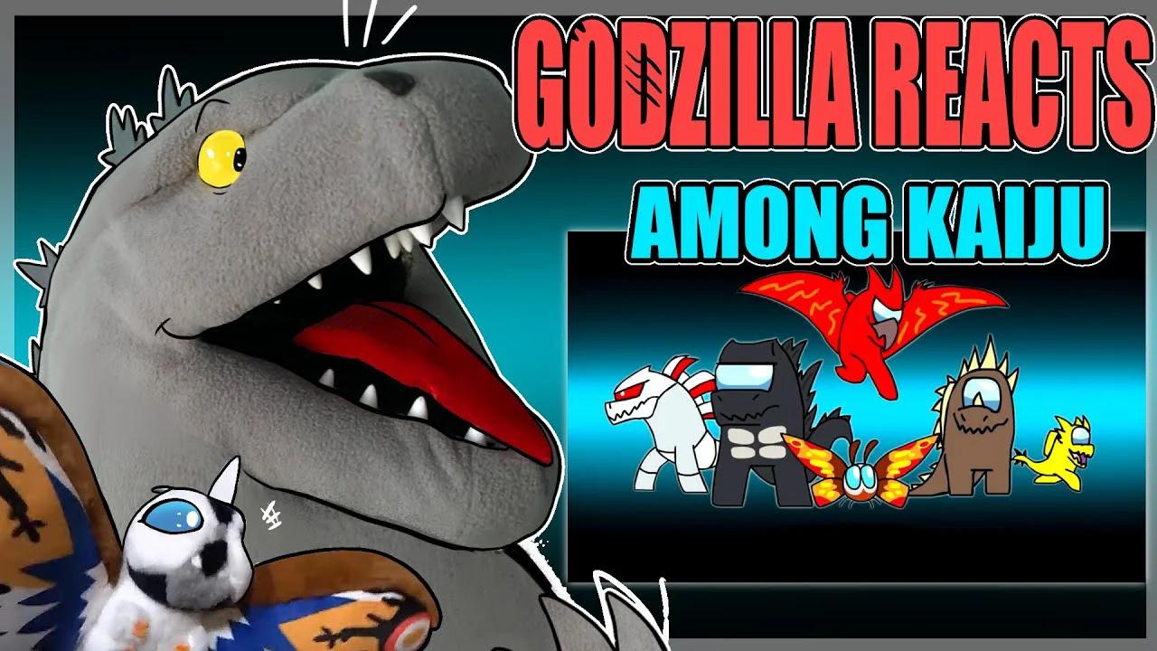 Godzilla Reacts AMONG KAIJU | Godzilla in Among Us Animation by Dinomania