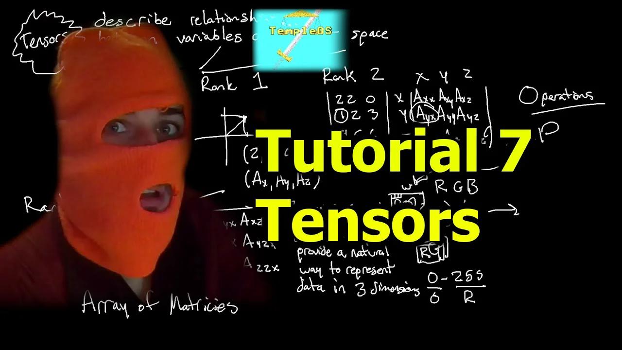 TempleOS Tutorial 7: Tensors TempleOS Tutorial 7: Tensors