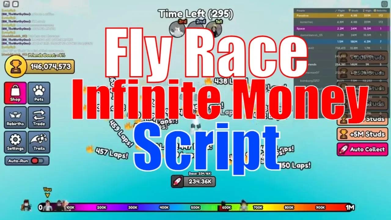 Roblox Fly Race Script | Auto Win | Infinite Money And Infinite Rebirth | Updated And Working