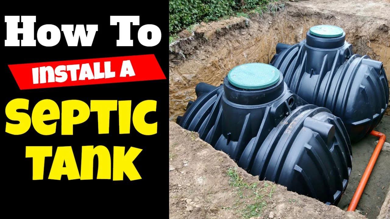 how to install septic tank