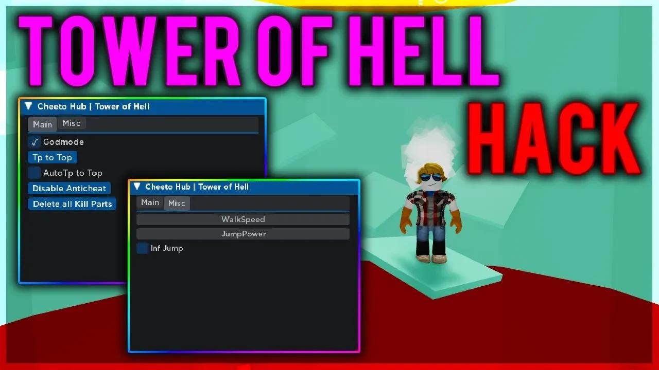 ROBLOX Tower Of Hell Script Hack GUI 🔥 ADMIN, God Mode Autofarm & MORE ...