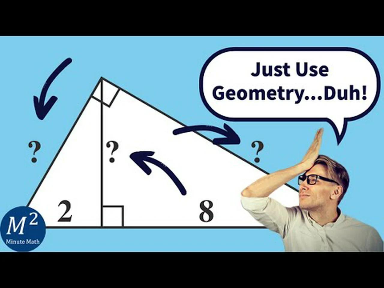 Using Geometry to find the Legs and Altitude of a Right Triangle ...