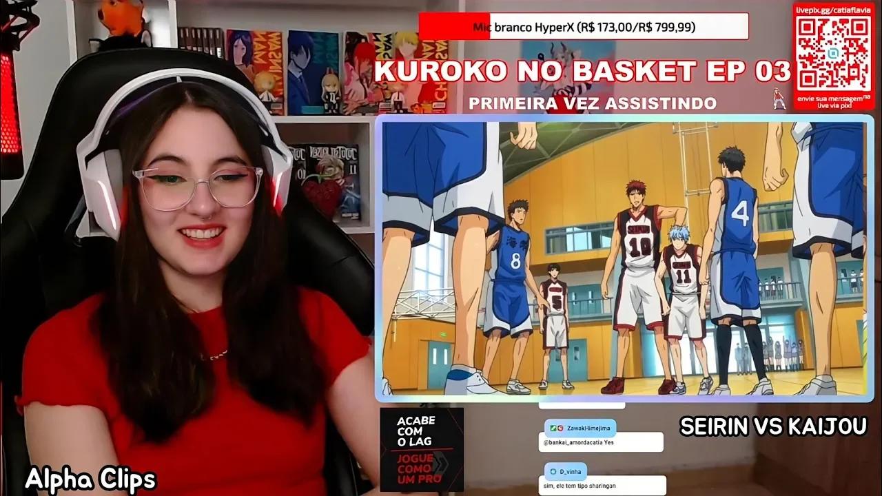 Catia Flavia - SEIRIN VS KAIJOU | Kuroko No Basket | Ep 3 ( 1° Temp ) ( React )