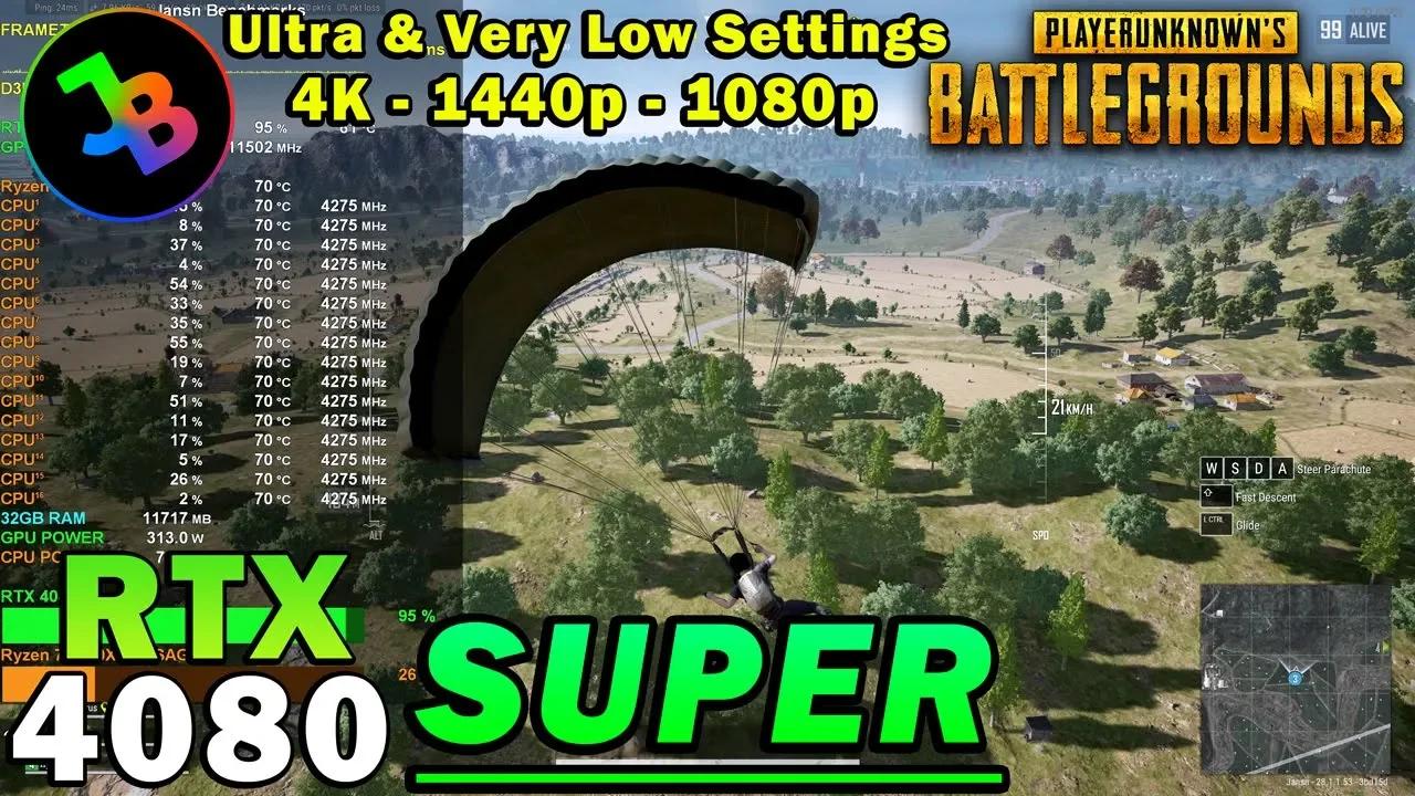PUBG | RTX 4080 Super | Ryzen 7 5800X3D | 4K - 1440p - 1080p | Ultra ...