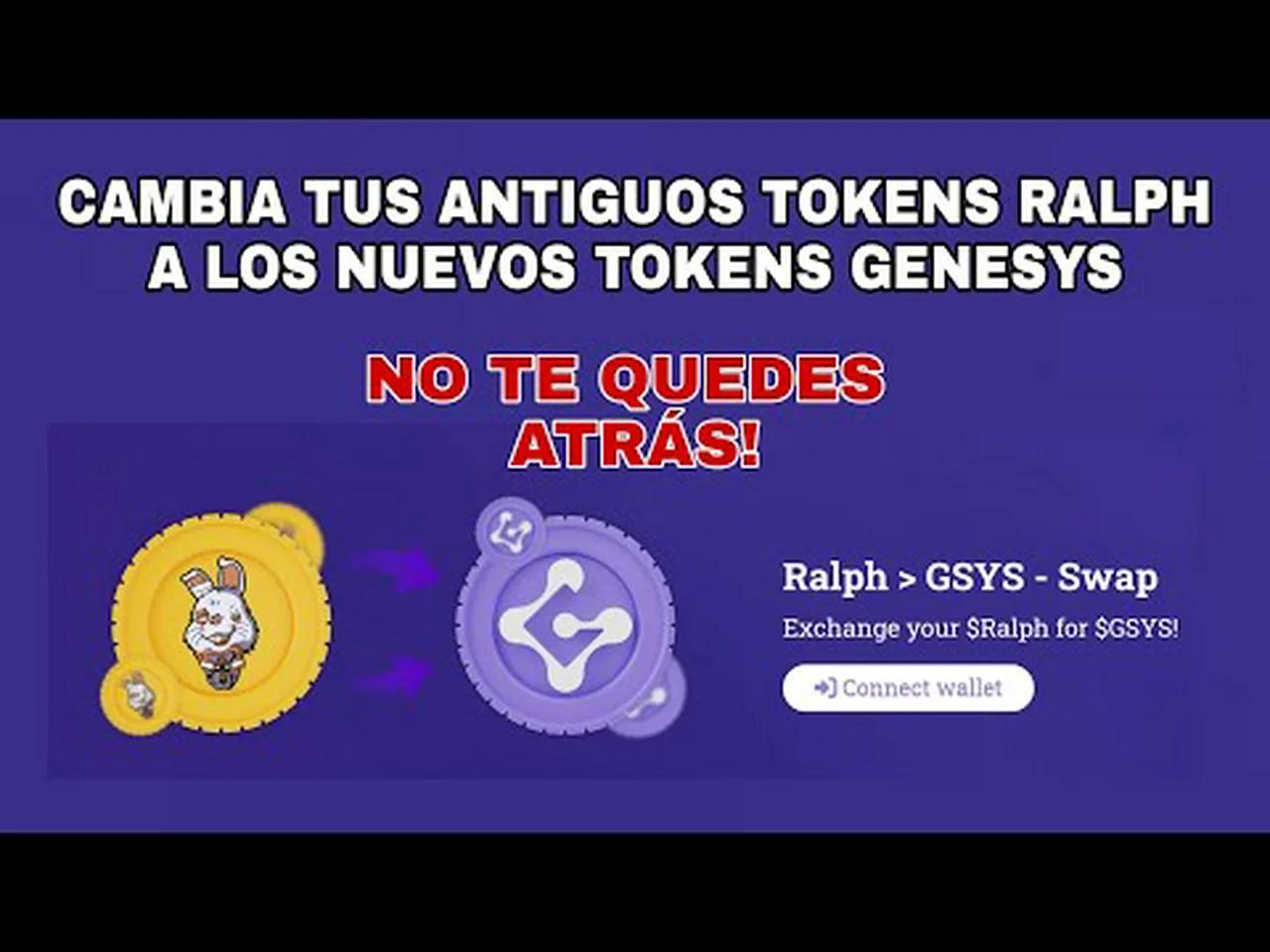 Como cambiar tus tokens Ralph por Tokens Genesys