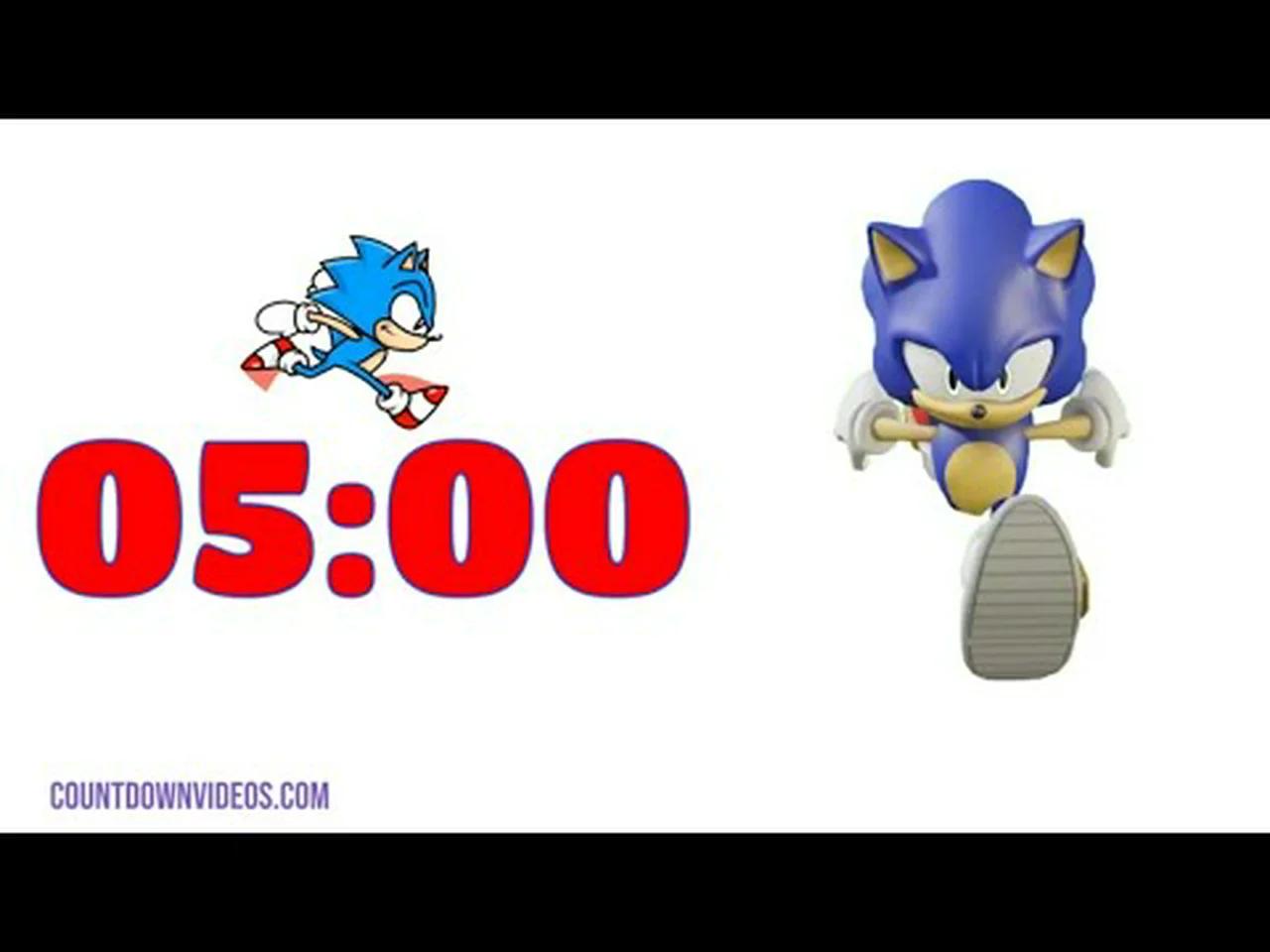 5 Minute Sonic the Hedgehog Countdown Clock Timer with Music