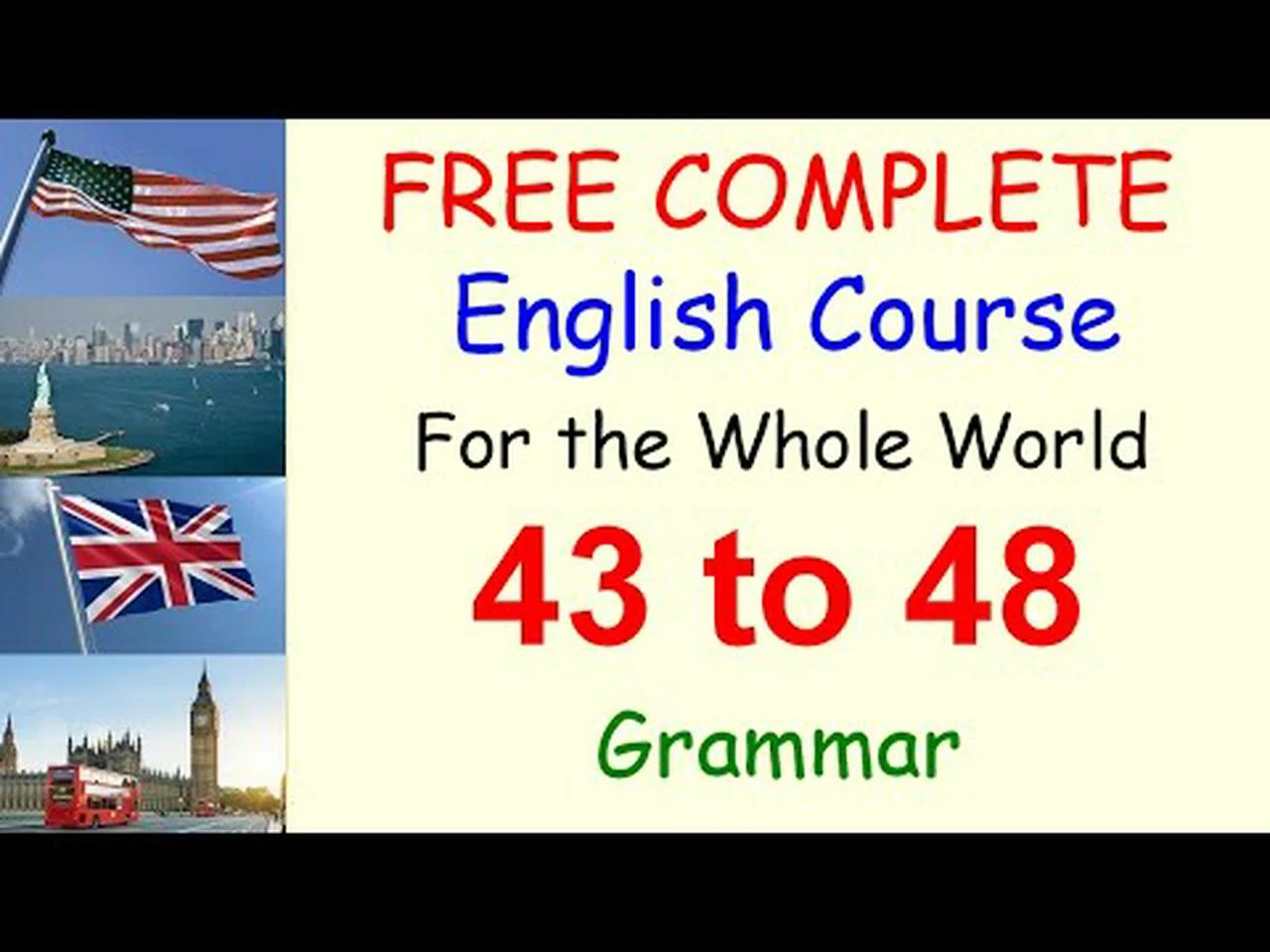 Grammar Rules to Remember - Lessons 43 to 48 - FREE and COMPLETE ...
