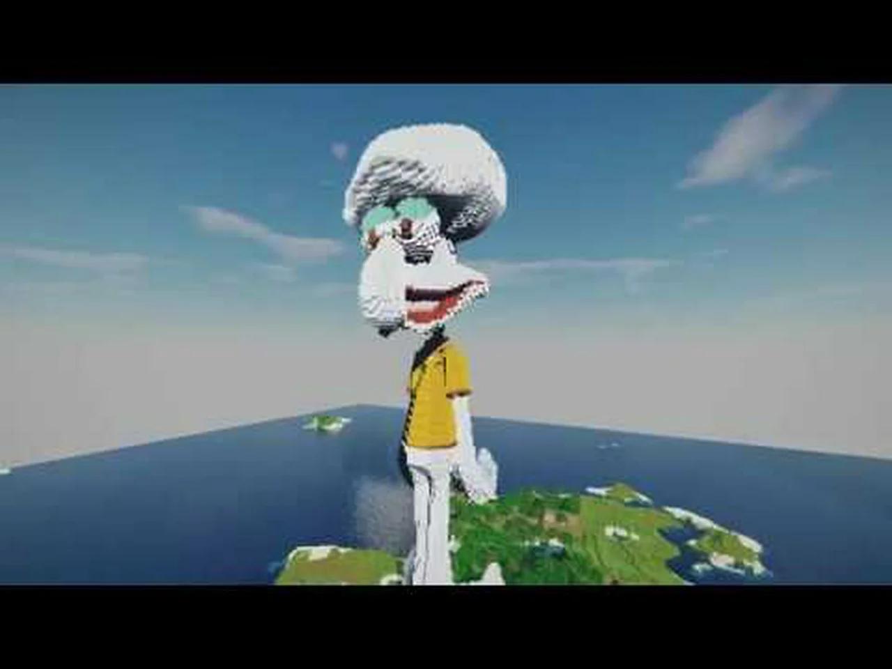 Minecraft Squidward Tentacles Build - SpongeBob