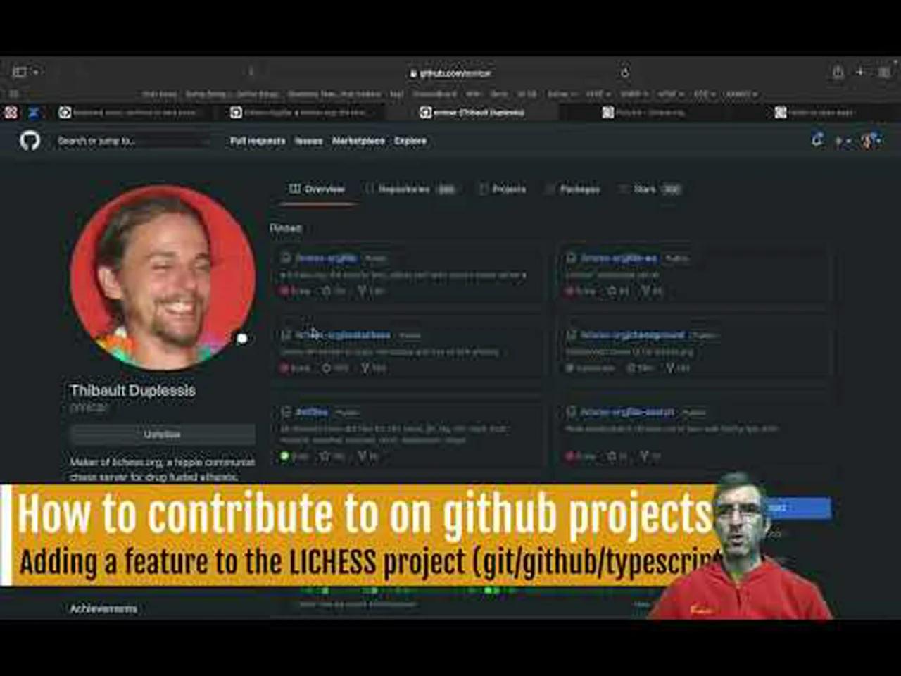 How to contribute to projects on GitHub; a practical example