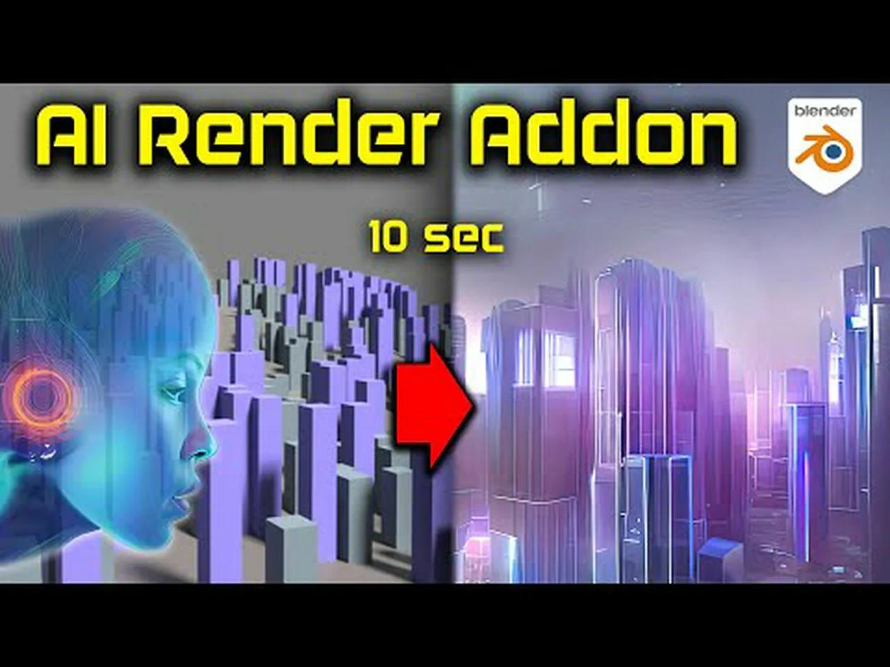 AI Render Addon Tutorial | Blender Tutorial Deutsch