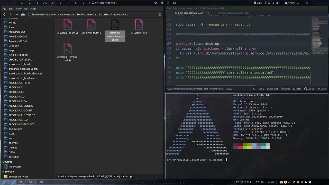 ArcoLinux : 2418 Nemesis script - only install packages when on a certain desktop - here plasma