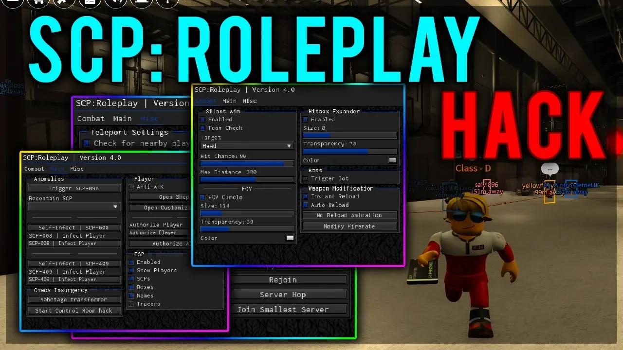 Roblox Scp Roleplay Hack Gui Script Silent Aim Triggerbot And More Working