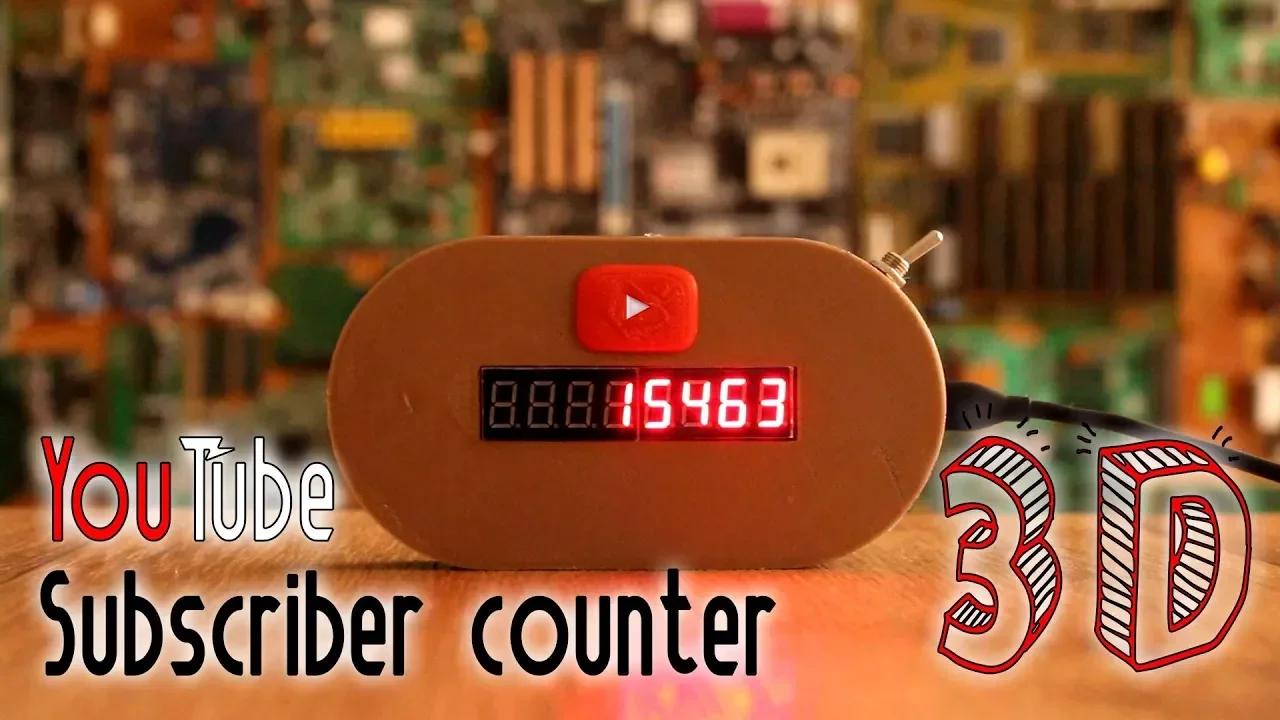Wifi Youtube Subscriber Counter Arduino Esp8266 