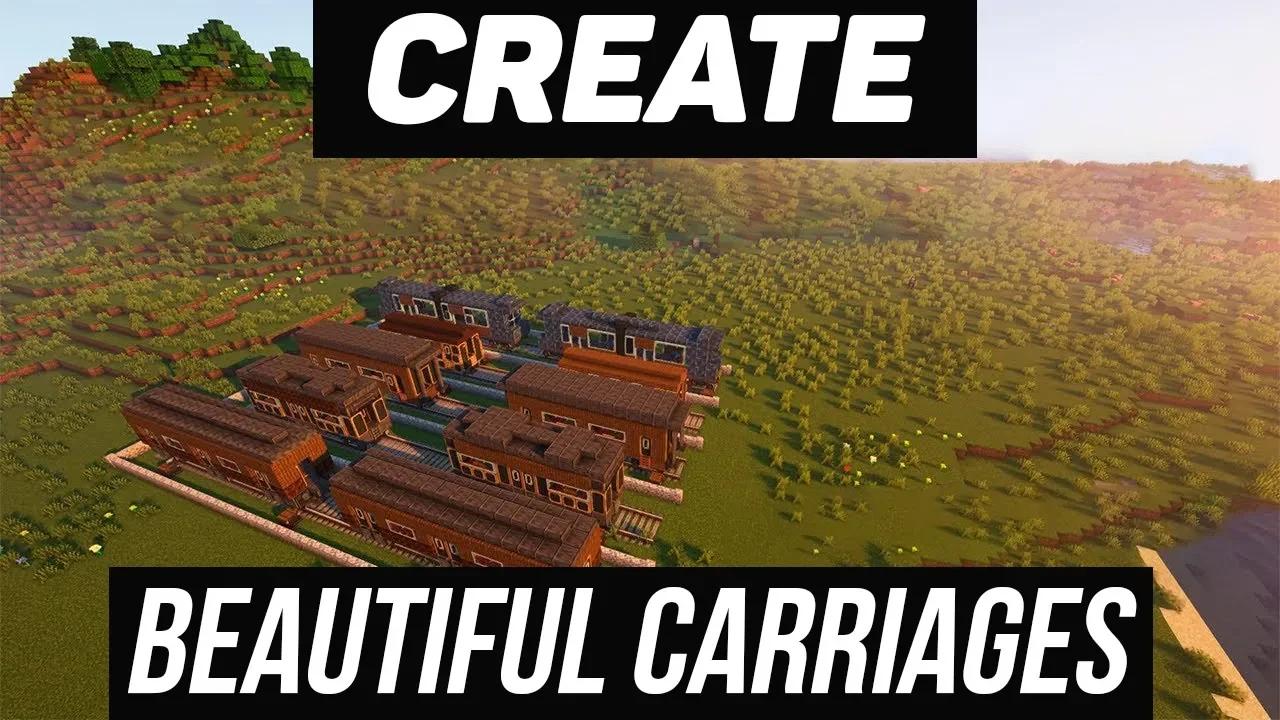 Create mod. Beautiful train cars. Tutorial / guide (minecraft java edition)