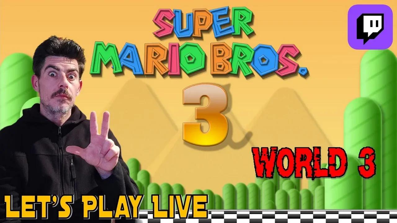 Super Mario Bros 3 All Stars - World 3 [Let's Play Live]