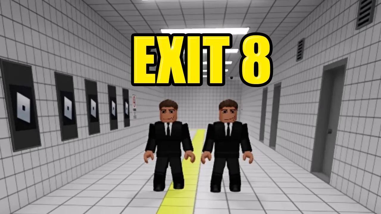 THE EXIT 8 Roblox Game, full gameplay and death animations