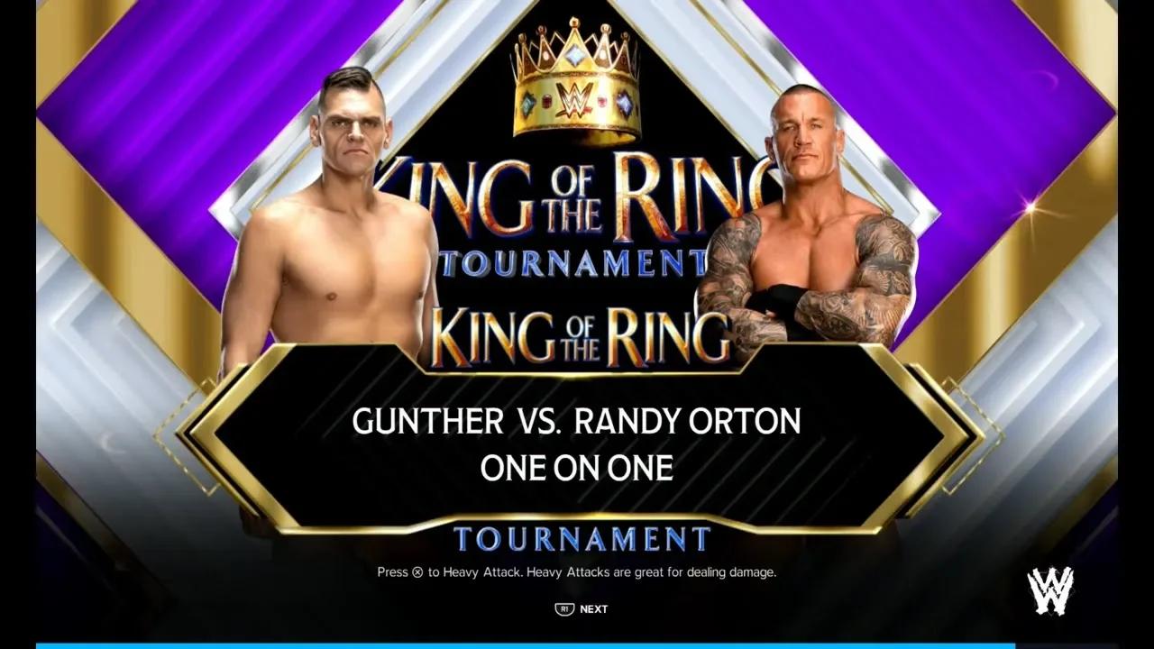 King and Queen of the Ring 2024 Gunther vs Randy Orton King of the Ring ...