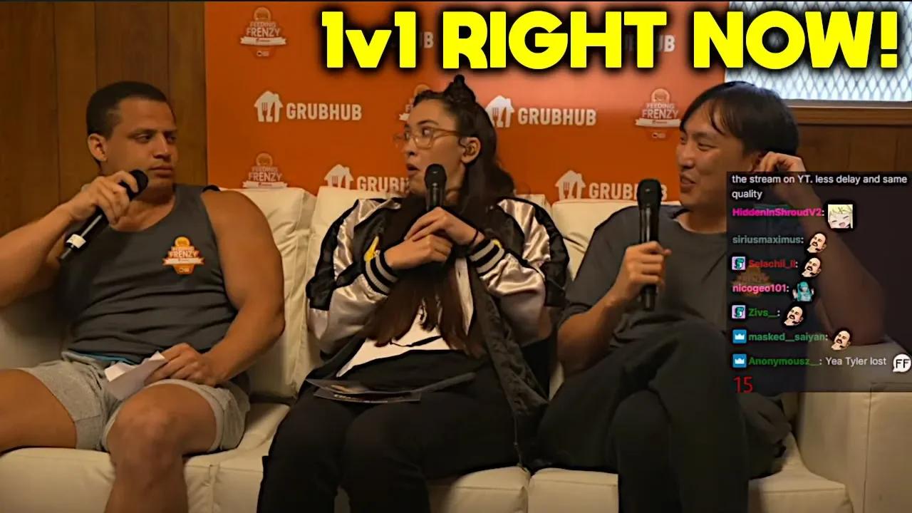 Tyler1 vs Doublelift 1v1 in Boxing